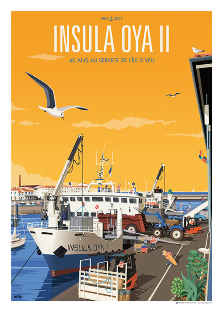 Compagnie Yeu Continent Affiche Insula Oya II | tirilly & compagnie
