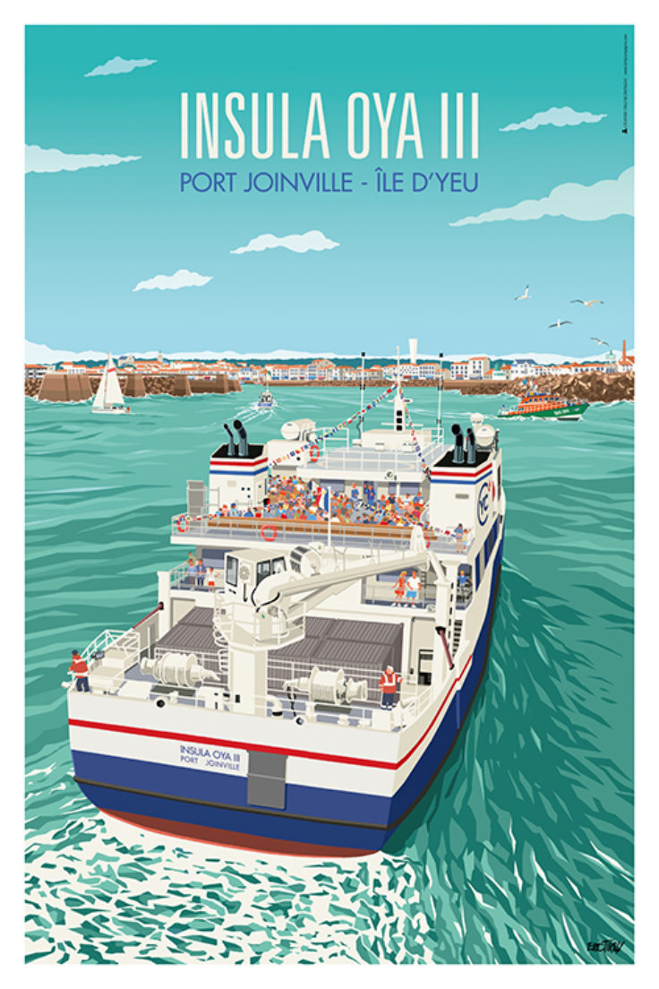 Compagnie Yeu Continent Affiche Insula Oya III | tirilly & compagnie